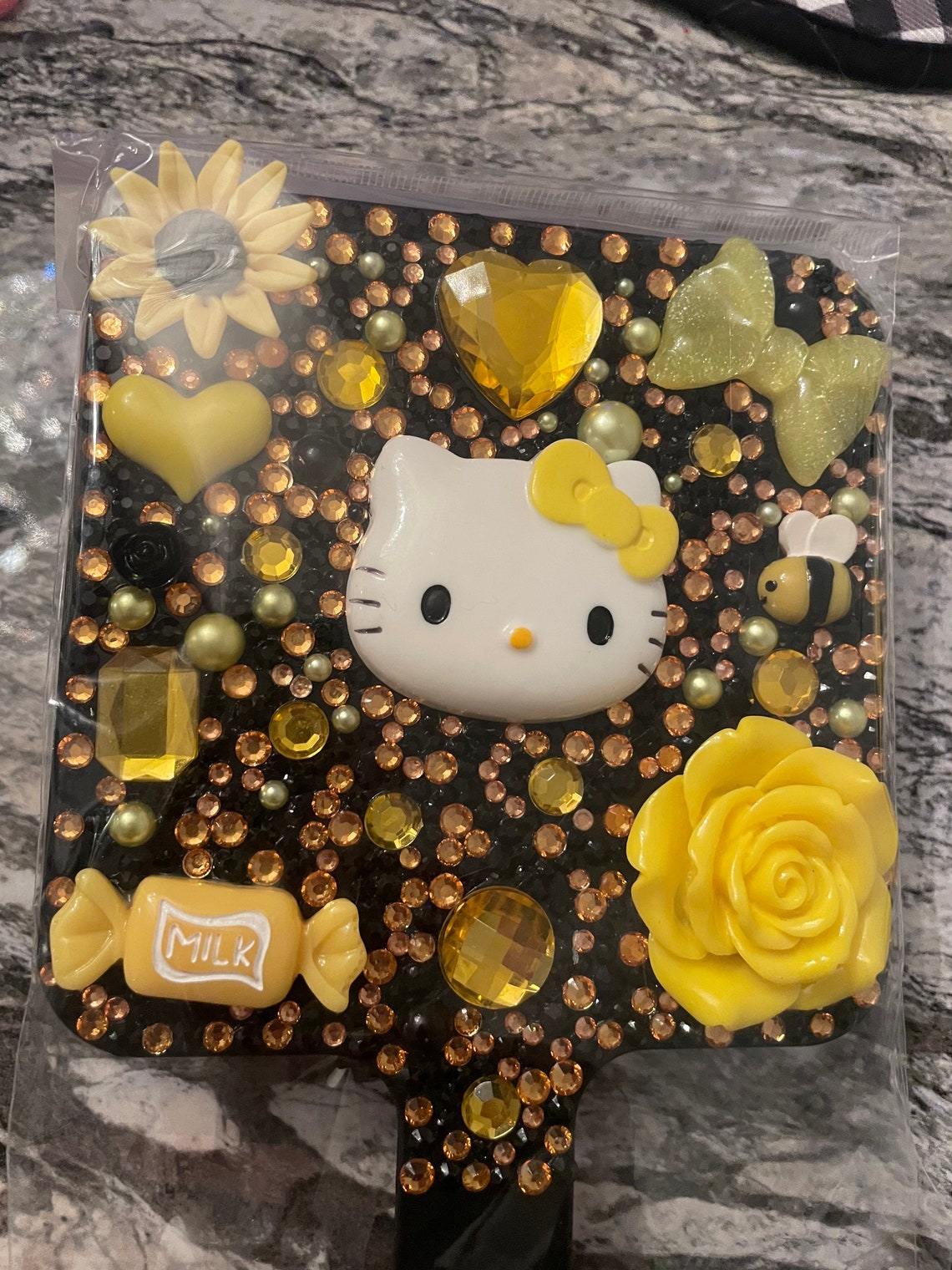 Hello Kitty Sunflower Hand Mirror - Etsy