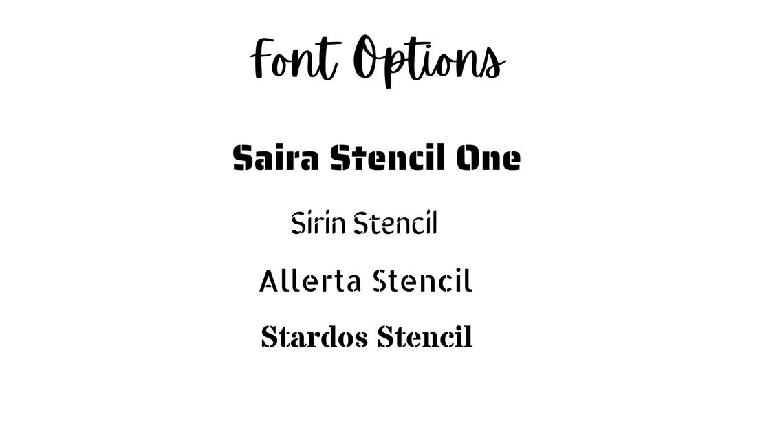 Large Custom Stencils Reusable custom Text Stencils up to 5 Lines 4 ...