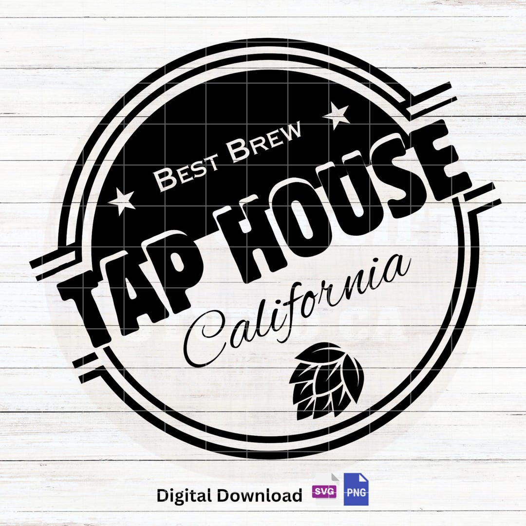 Best Brew Tap House Png Svg Files| Bar Tap Handle Logo Png Svg|tap ...
