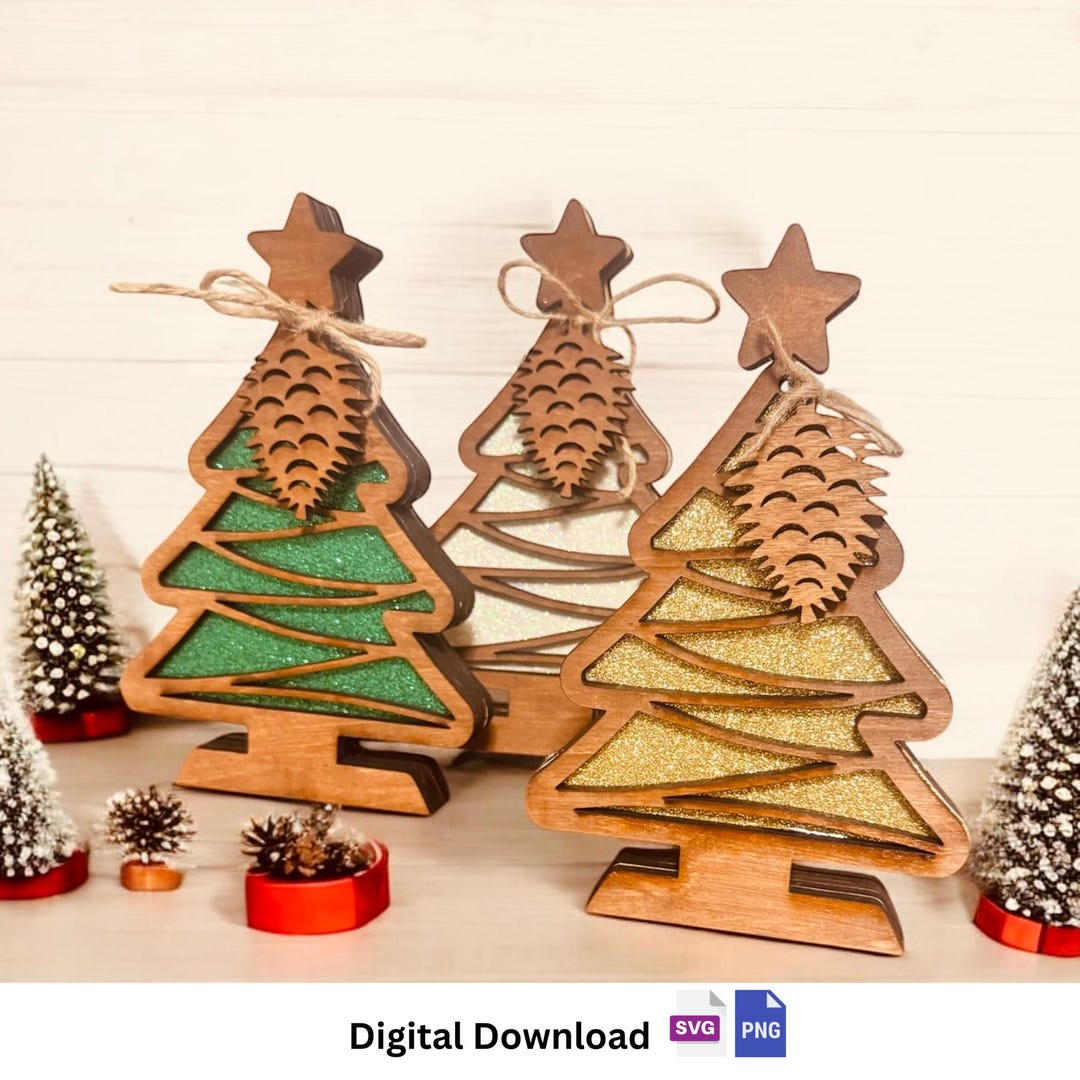 Christmas Tree SVG Cut Files Christmas Tree Cut Files stand Alone ...