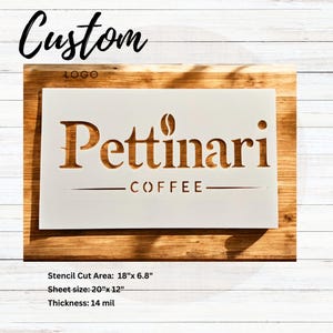 Custom Stencil: Logos, Texts, Fonts - Reusable Mylar (7.5mil/10mil ...