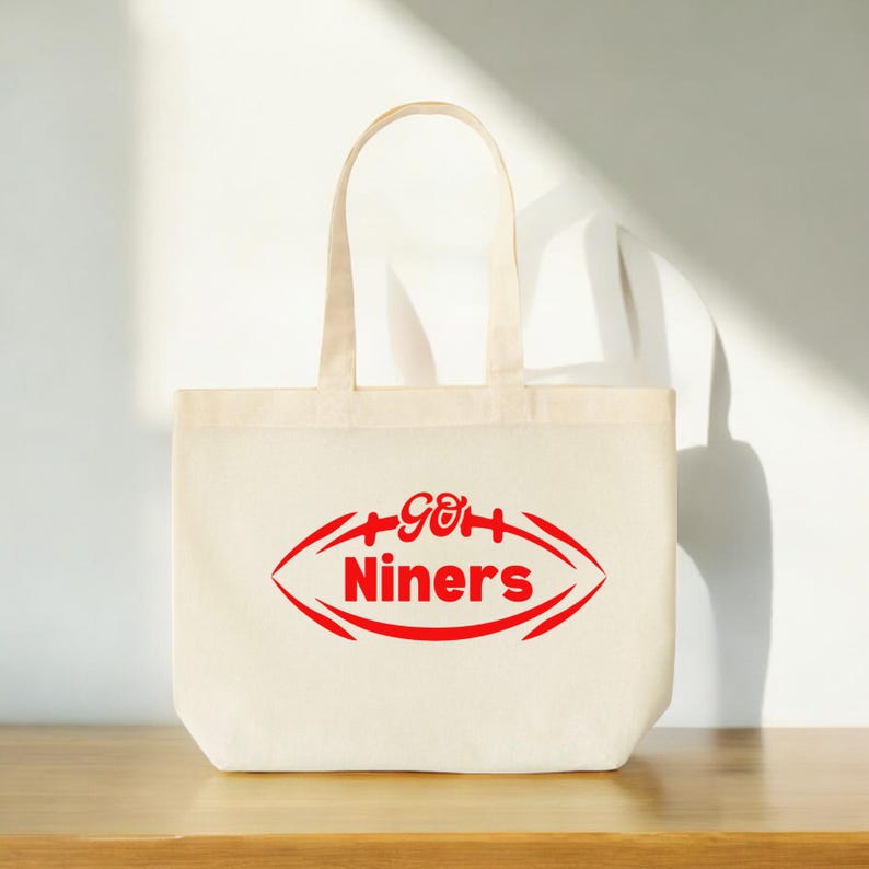 Go Niners Football SVG PNG: Cricut, Glowforge Cut Files (digital ...
