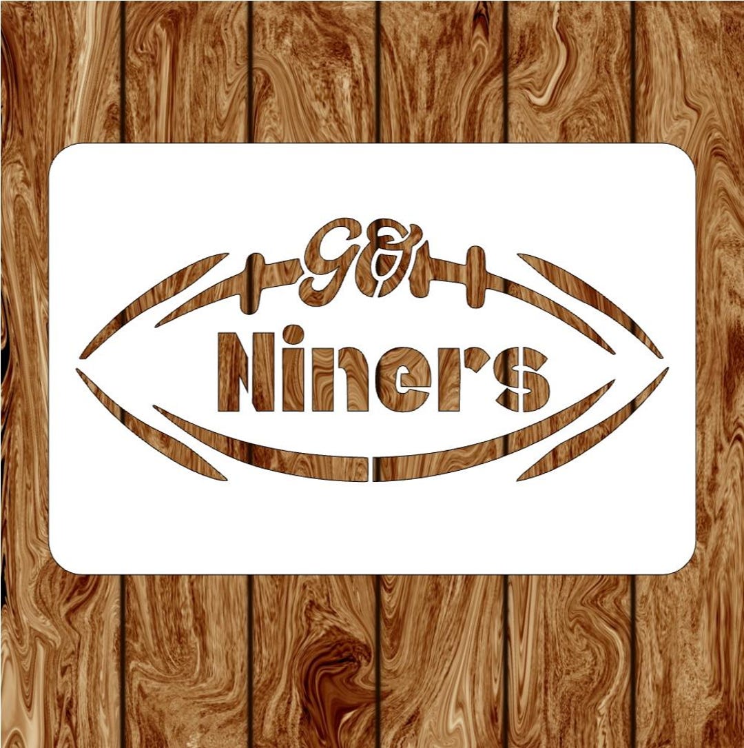 Go Niners Stencils | Reusable Stencil | Football Stencils | 49ers ...