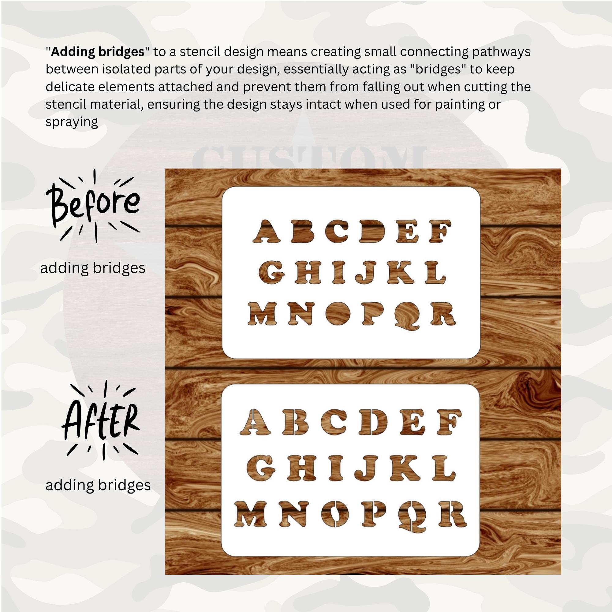 Stencil Designing Services | Custom Logos | Custom Fonts | Adding ...