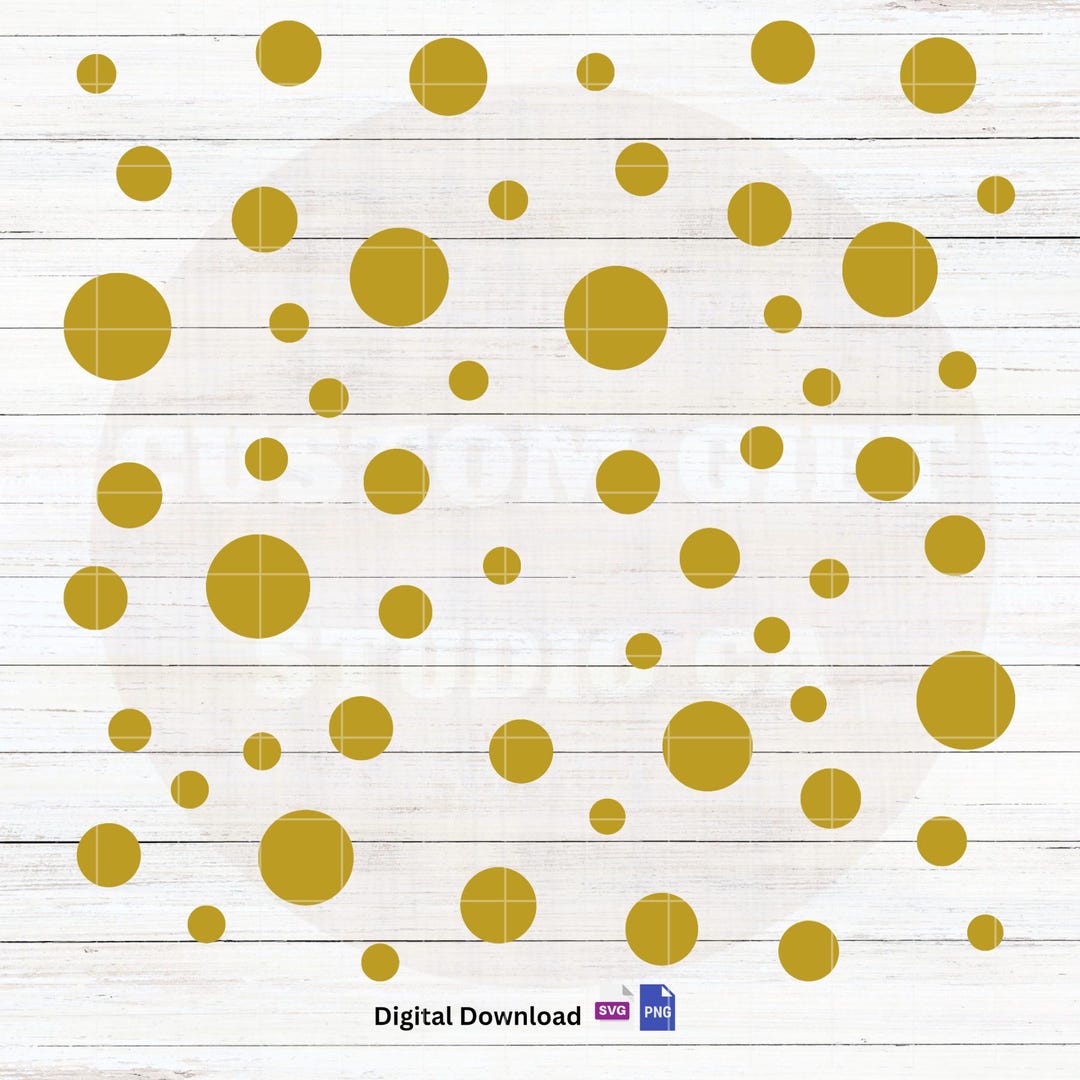 Polka Dot Pattern SVG PNG Files: Cricut & Silhouette (digital Clipart ...