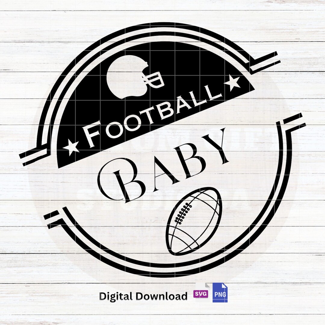 Football Baby SVG PNG File | Baby Png Svg| Football Svg Png File for ...