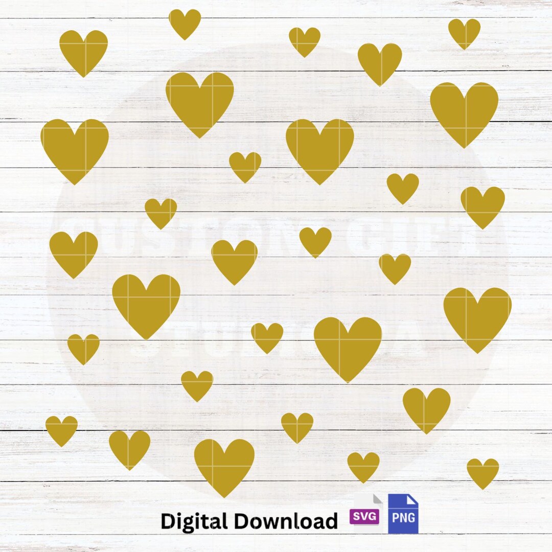 Heart Pattern SVG PNG Files | Hearts Svg Png | Svg Png Files ...