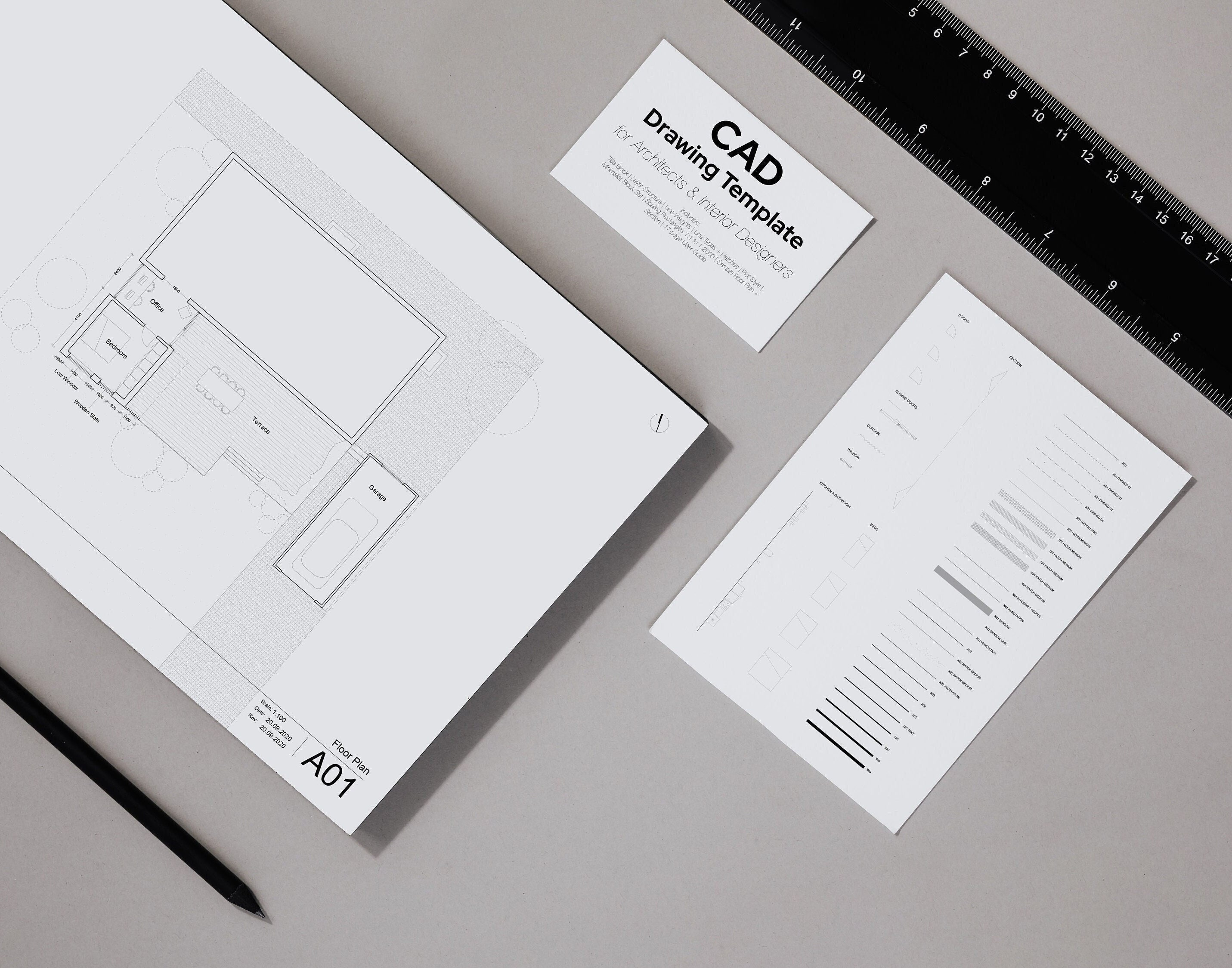Autocad Drawing Template Metric Imperial - Etsy