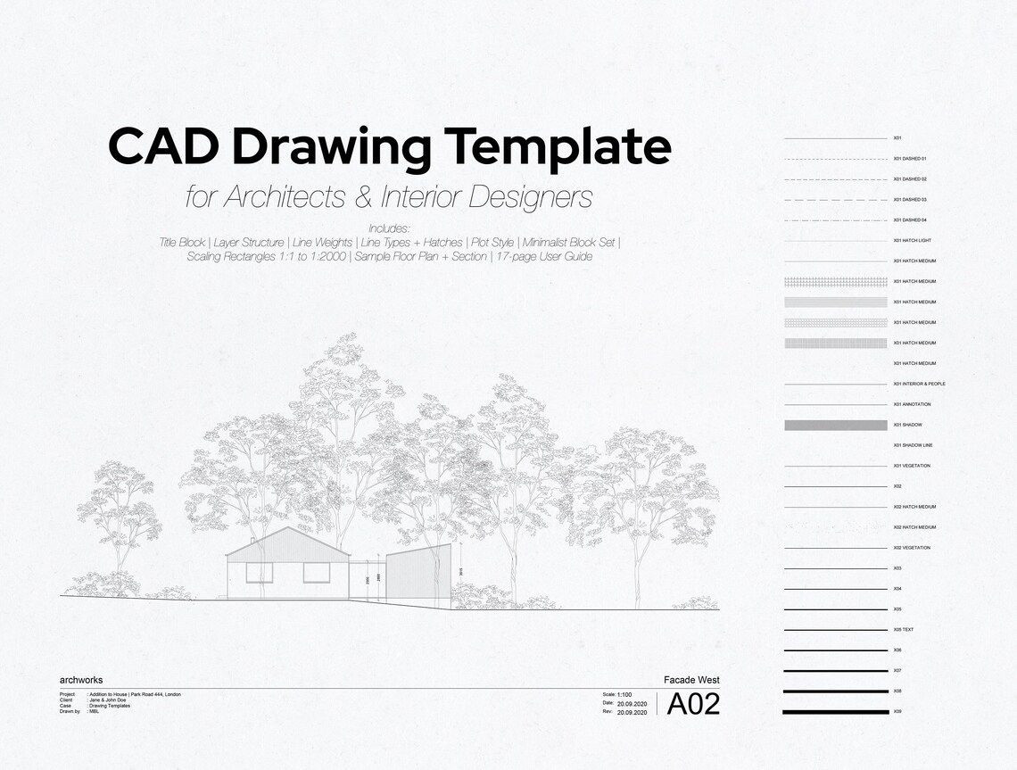 Autocad Drawing Template Metric Imperial - Etsy UK
