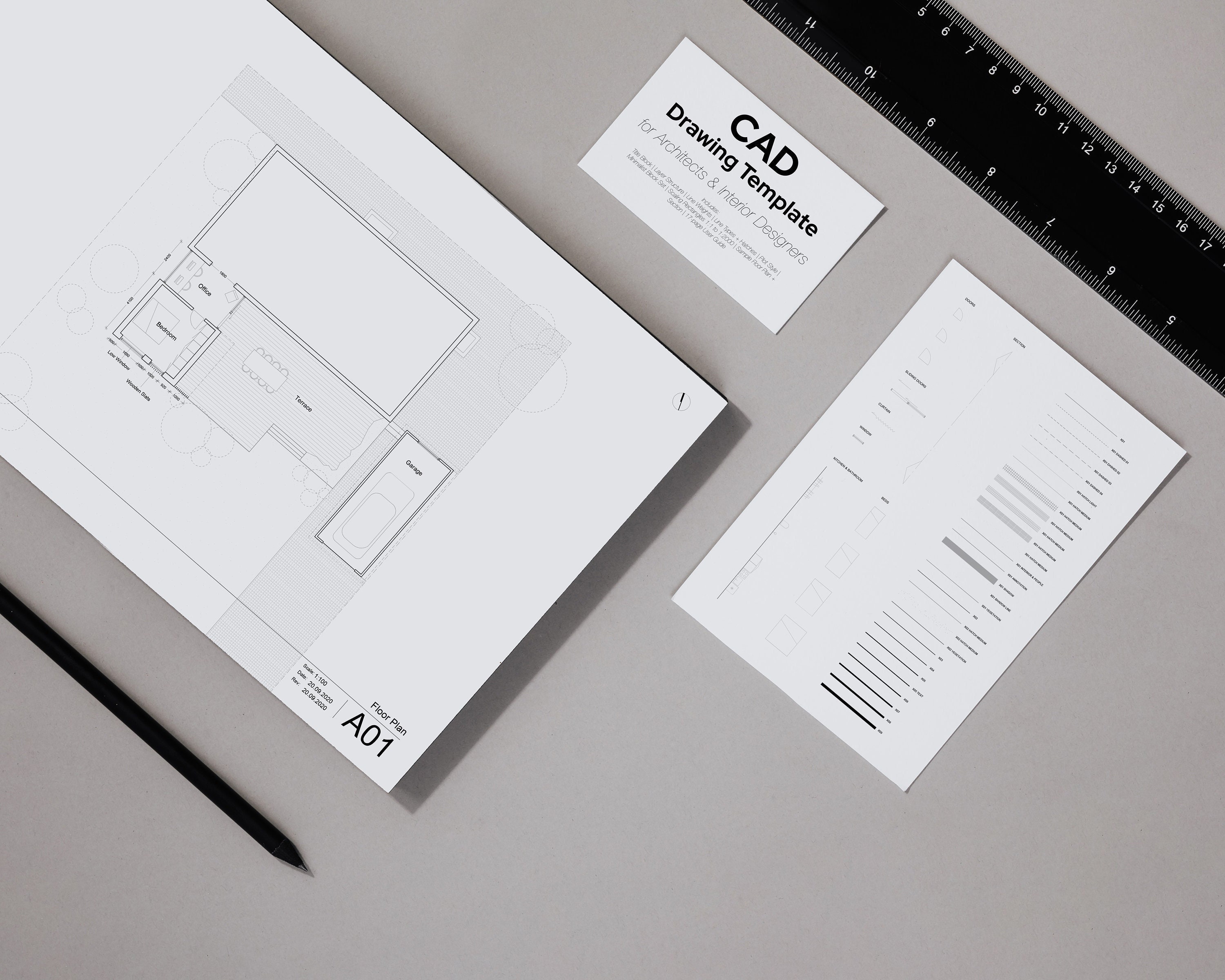 Rhinoceros 2D Drawing Template | Metric - Etsy