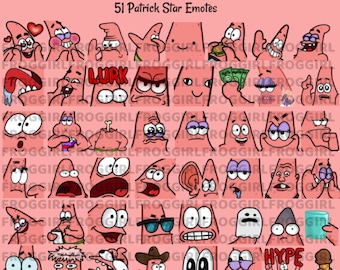 Patrick Emote Set - Etsy Canada