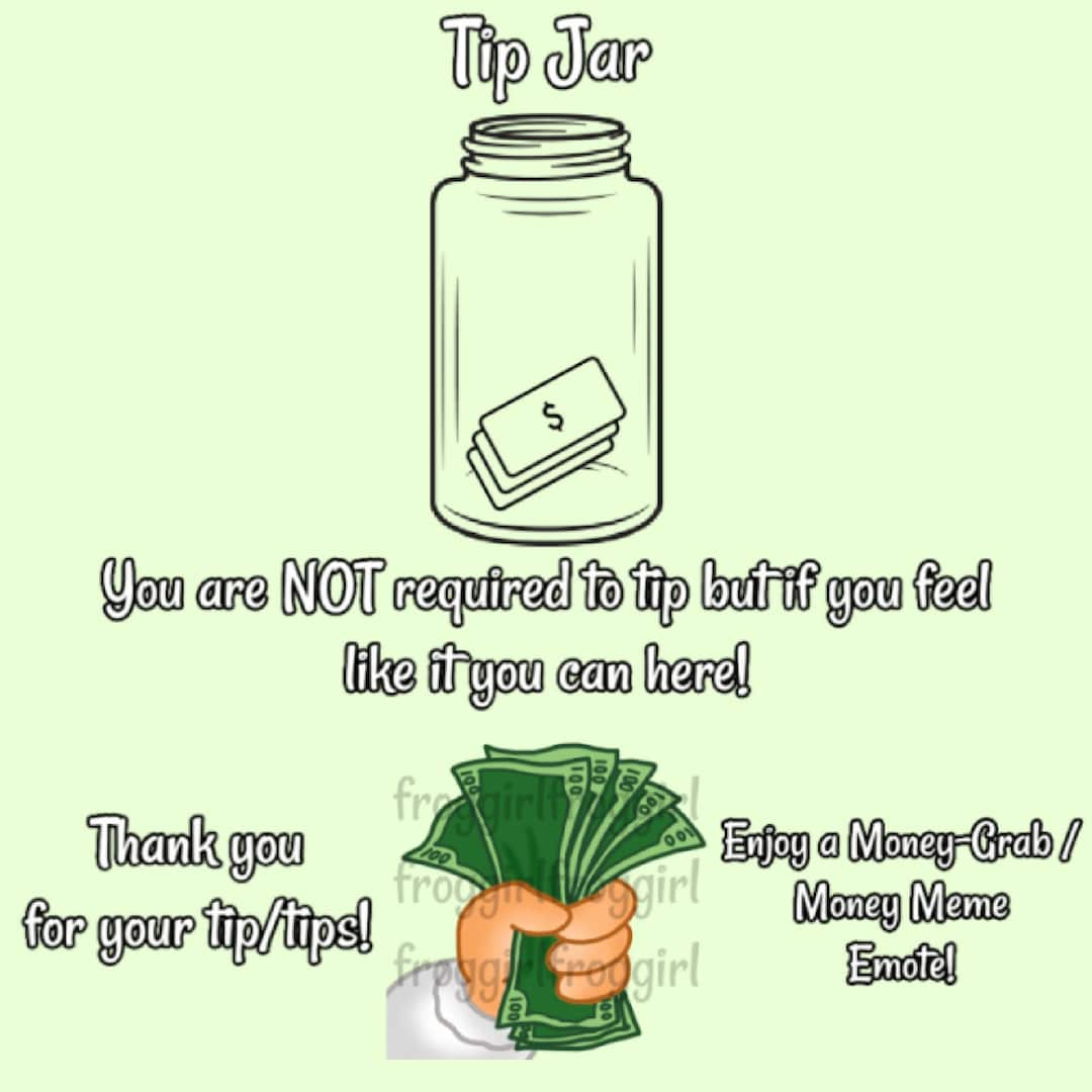 Tip Jar | Twitch Money/meme Emote - Etsy