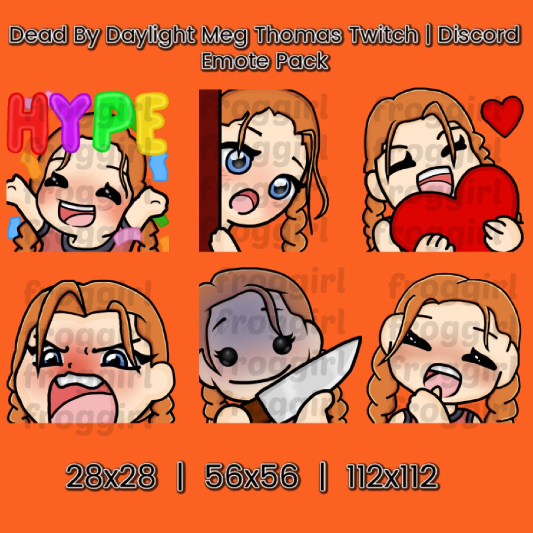 Dead by Daylight | Meg Thomas Twitch Emotes | Dead by Daylight Emotes ...