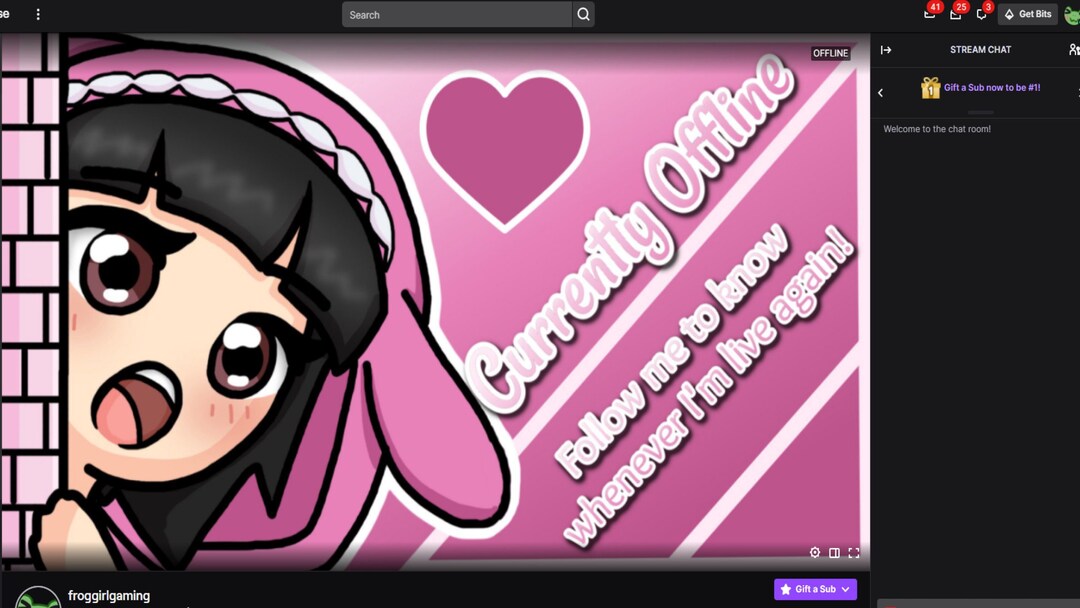 Dead by Daylight | Pink Bunny Feng Min OFFLINE Screen | BRB Screen ...