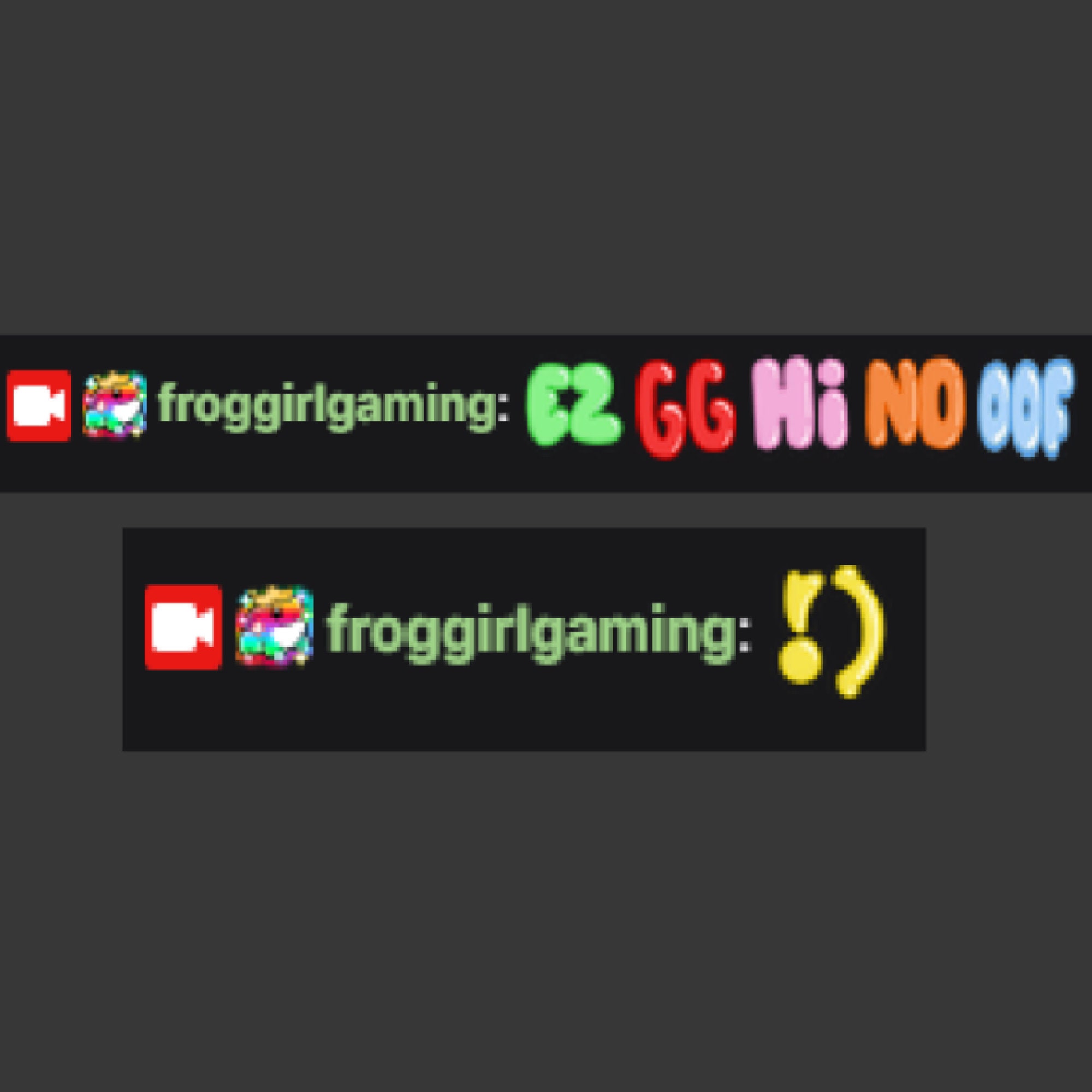 42 Bubble Text Emotes | Glossy | Cute | Twitch Emote | Pink | Purple ...