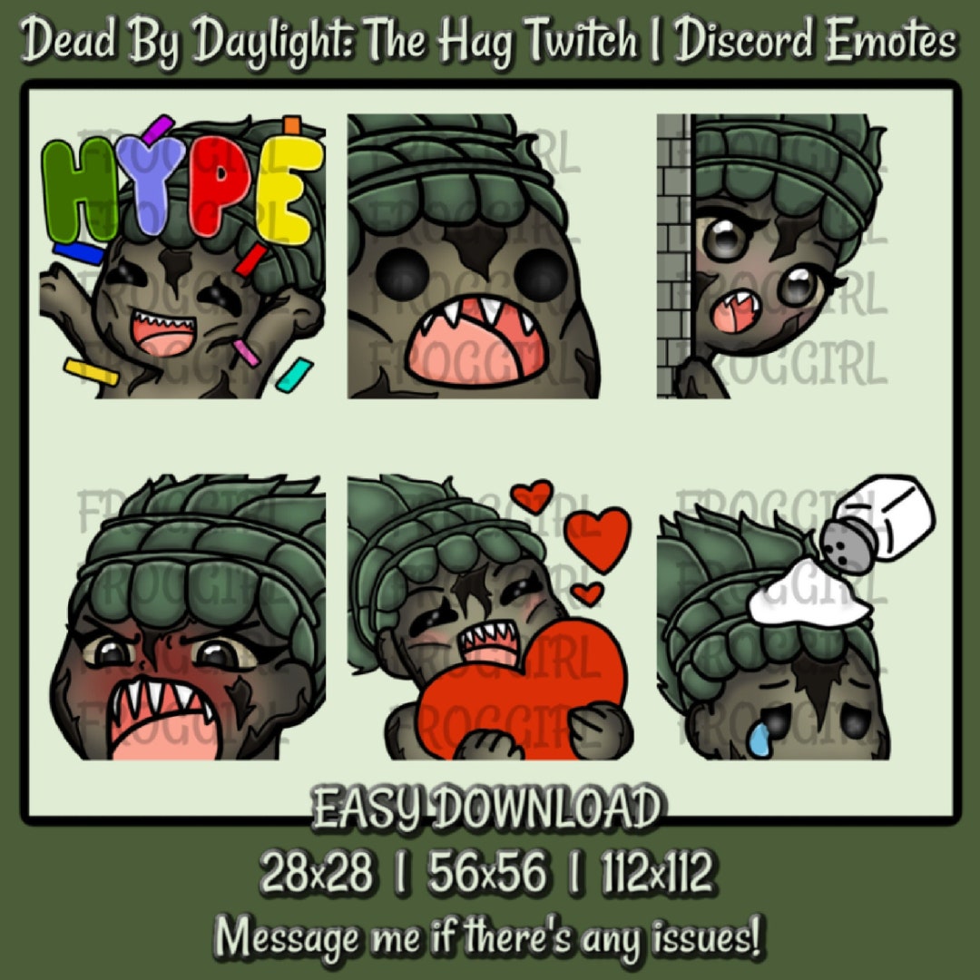 Dead by Daylight | Cute Hag Twitch/discord Emotes | Hag Emotes | Dead ...