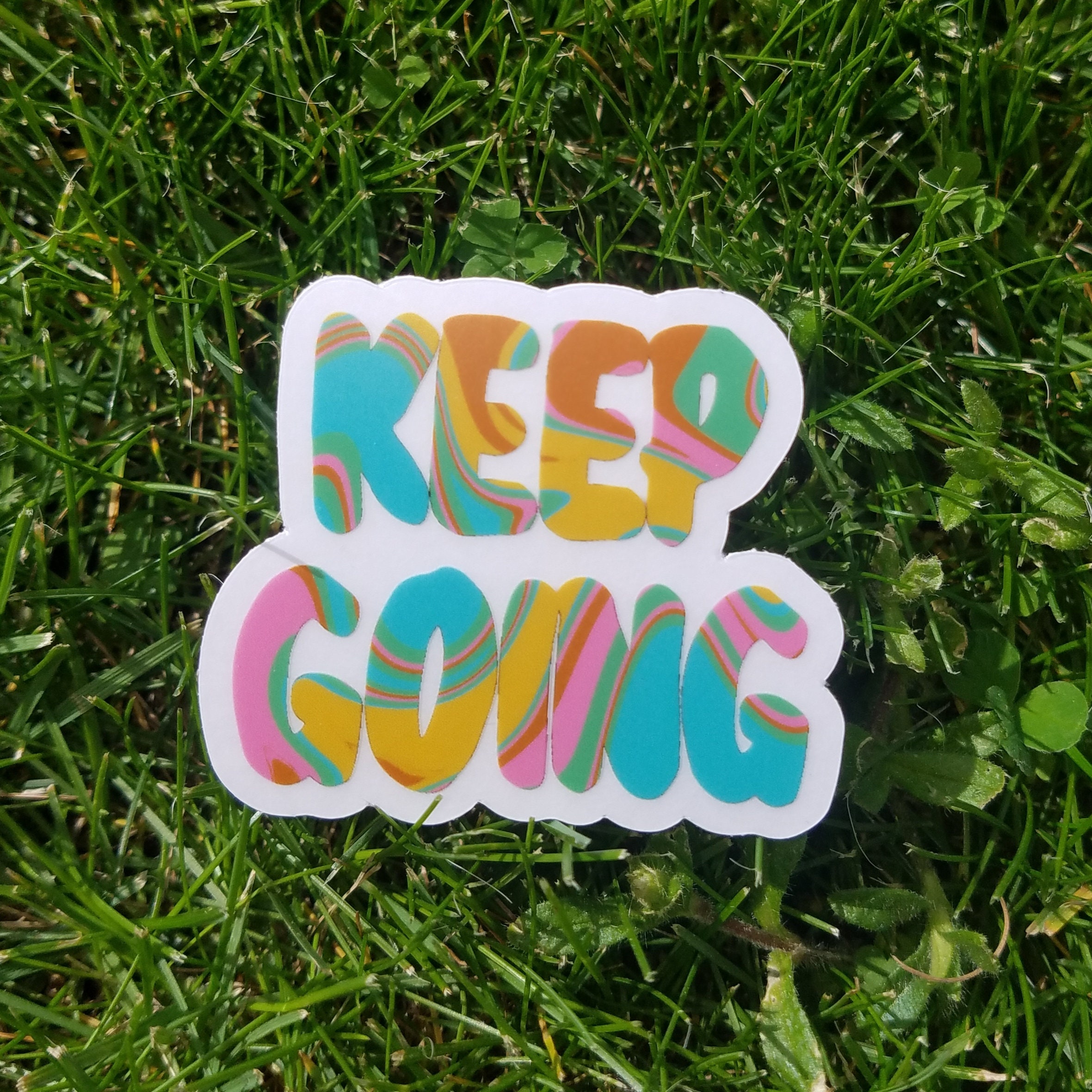 Keep Going Sticker, Keep Going Stickers, Motivational Sticker, Vinyl ...