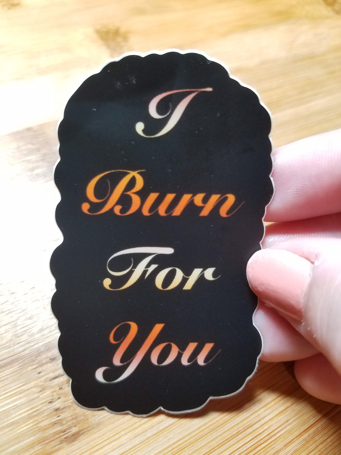 I Burn for You Sticker Burn for you Sticker Simon Sticker | Etsy