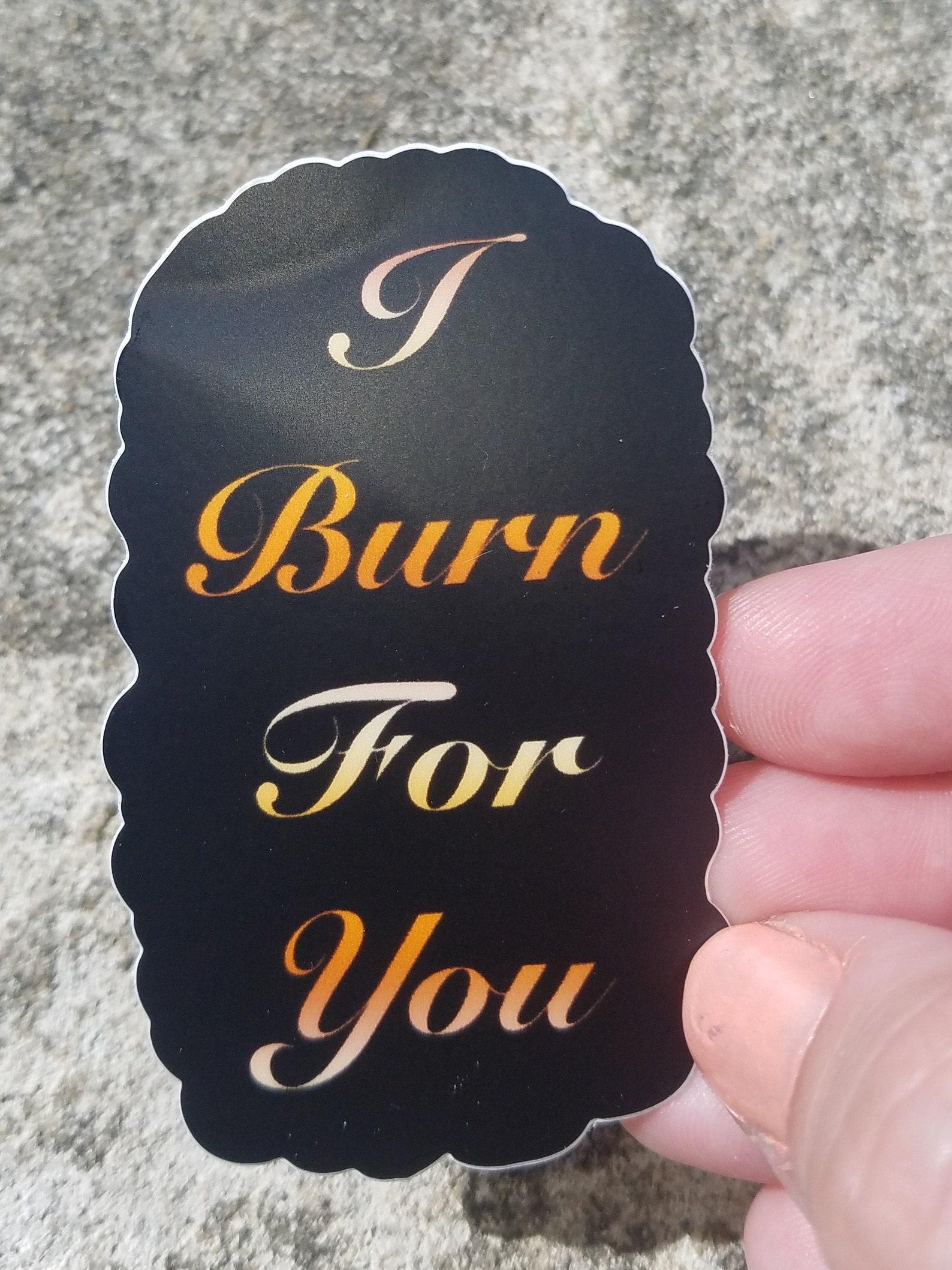 I Burn for You Sticker Burn for you Sticker Simon Sticker - Etsy.de