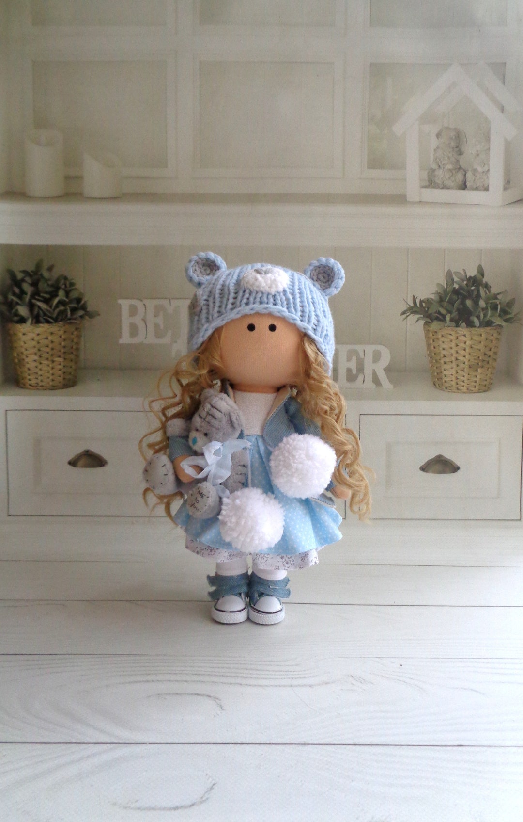 Tilda Doll Doll Textile Tilda Doll Nursery Decor Art Doll Fabric Doll ...