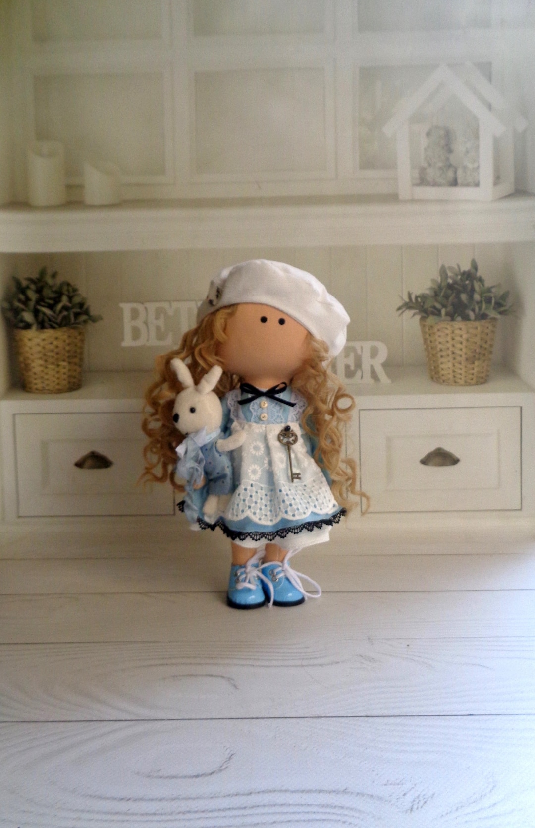 Doll Alice in Wonderland Tilda Doll Tilda Doll Nursery Decor Art Doll ...