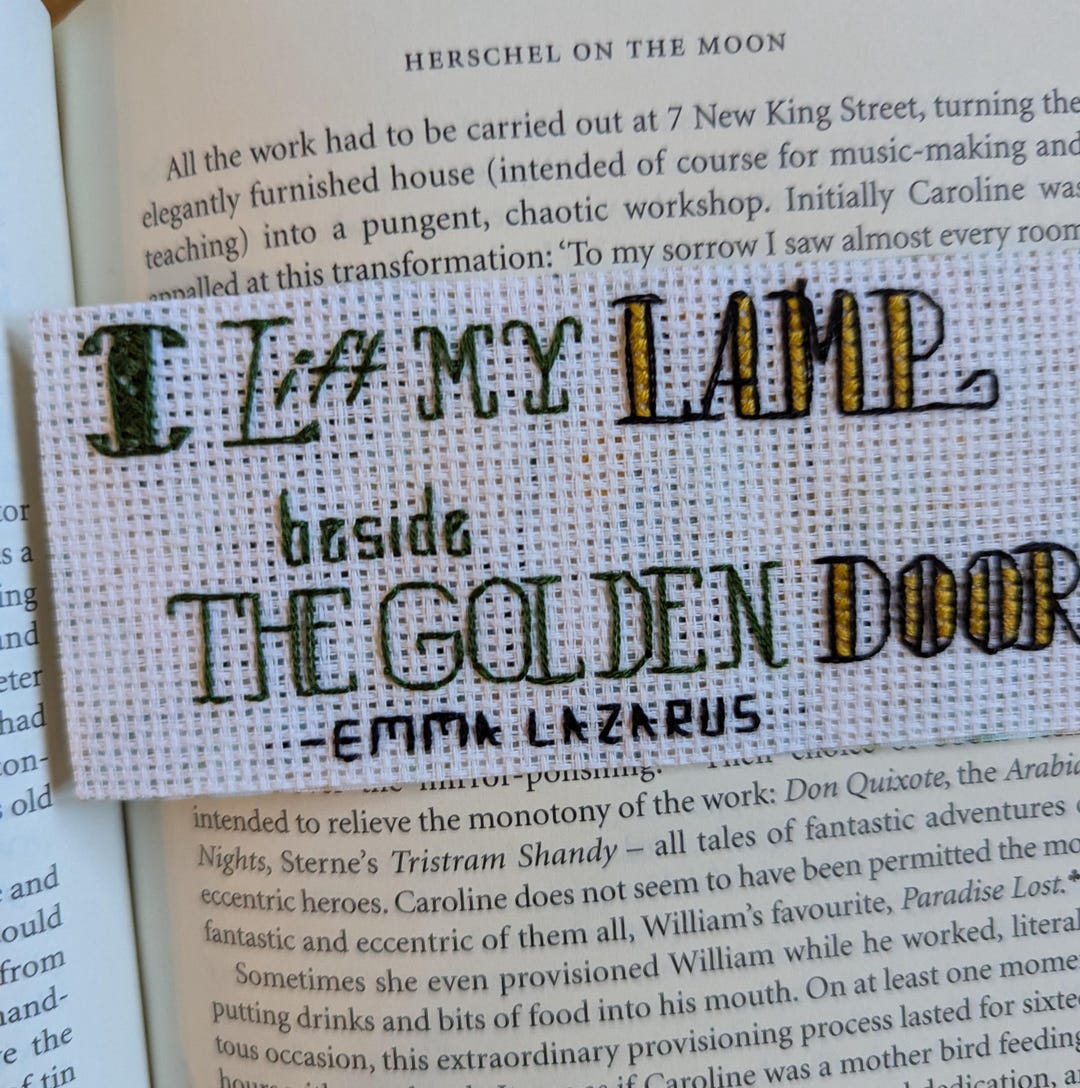 I Lift My Lamp Beside the Golden Door - Emma Lazarus - Statue of ...