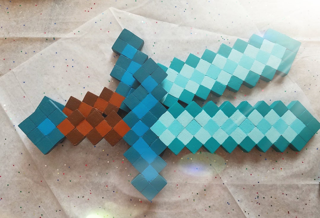 Minecraft Gold Sword Papercraft