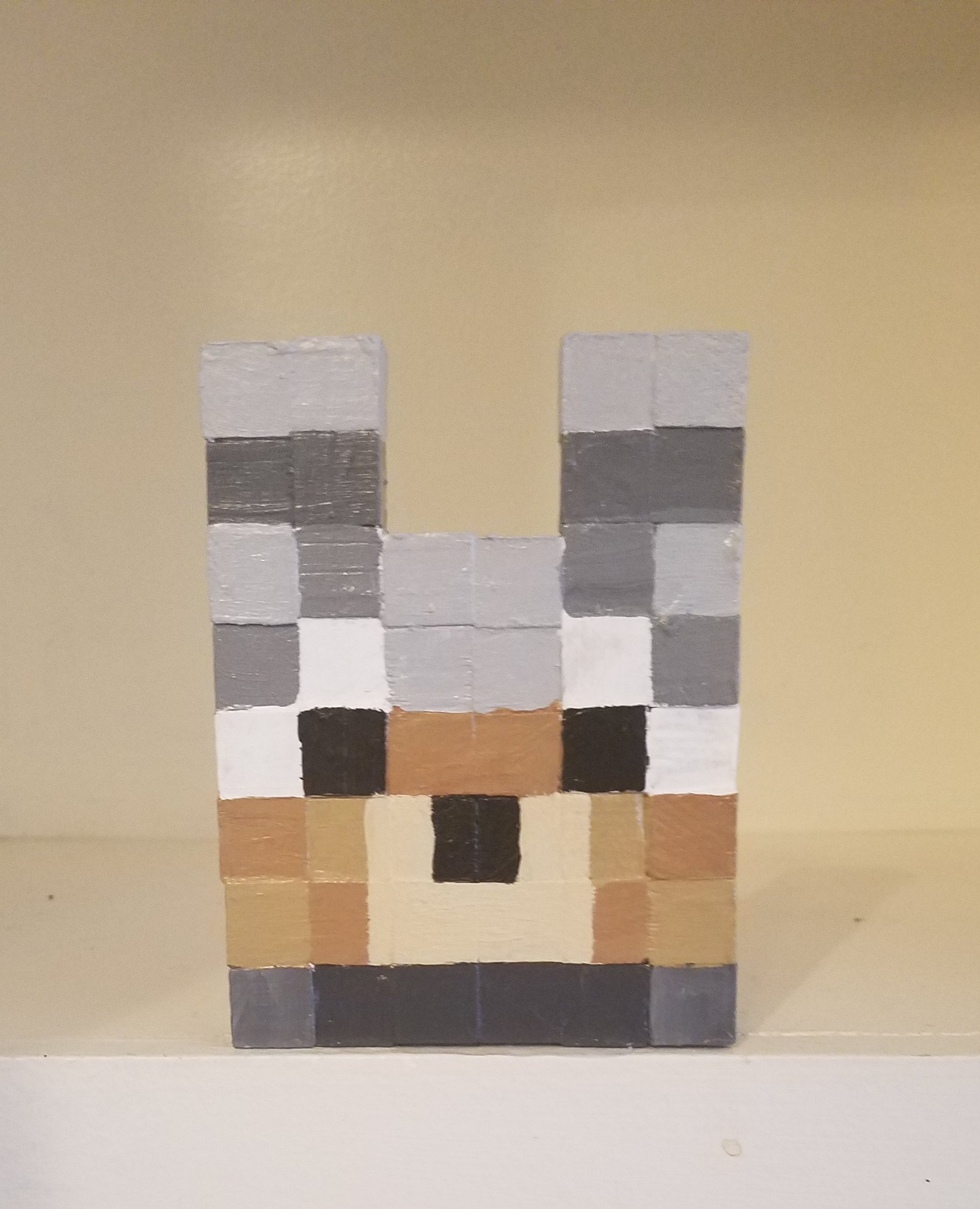 Minecraft Block Template Wolf