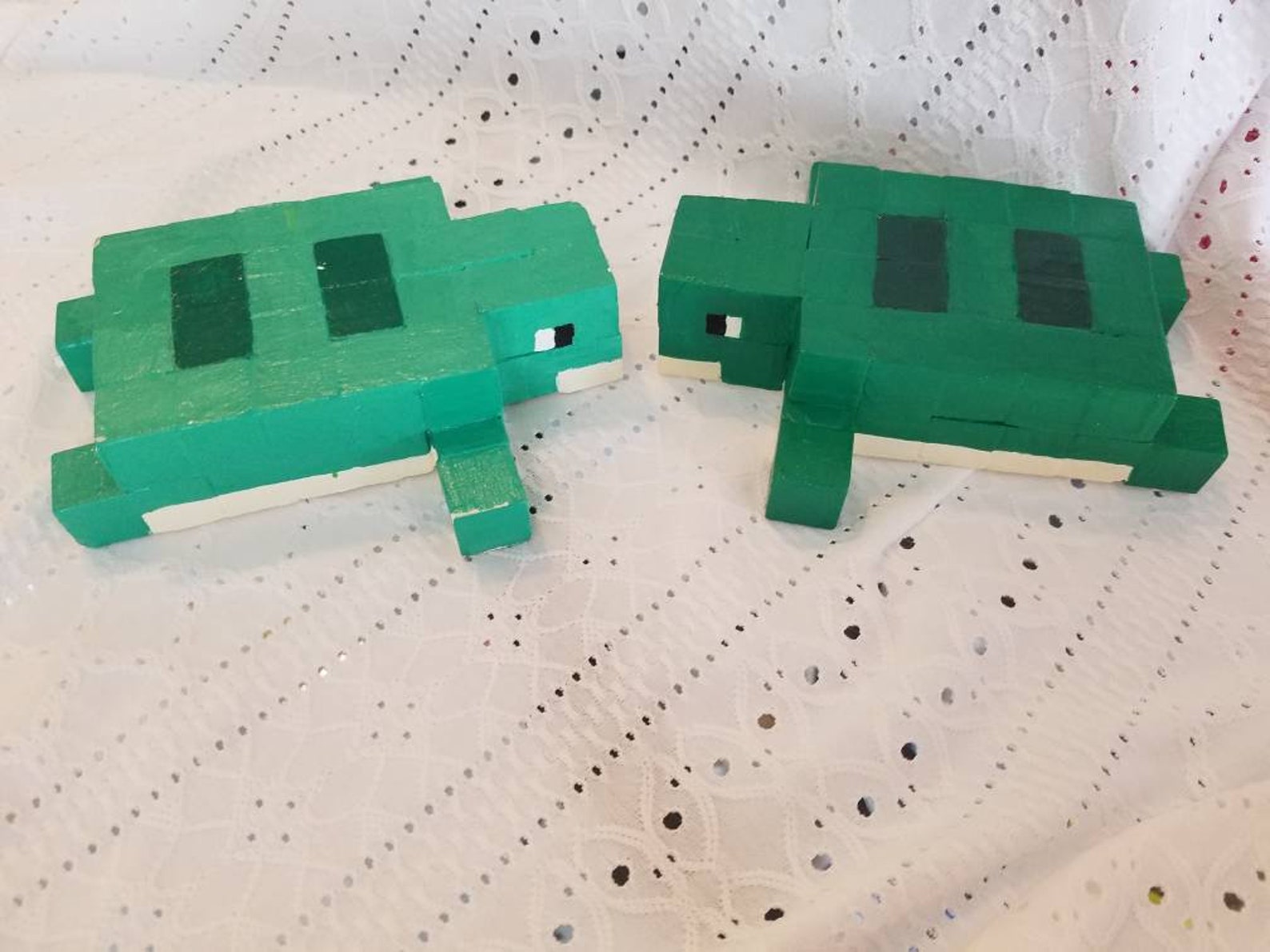 MINECRAFT Baby Sea Turtle Handmade 3D Pixel Turtle Kids Toys Wooden ...