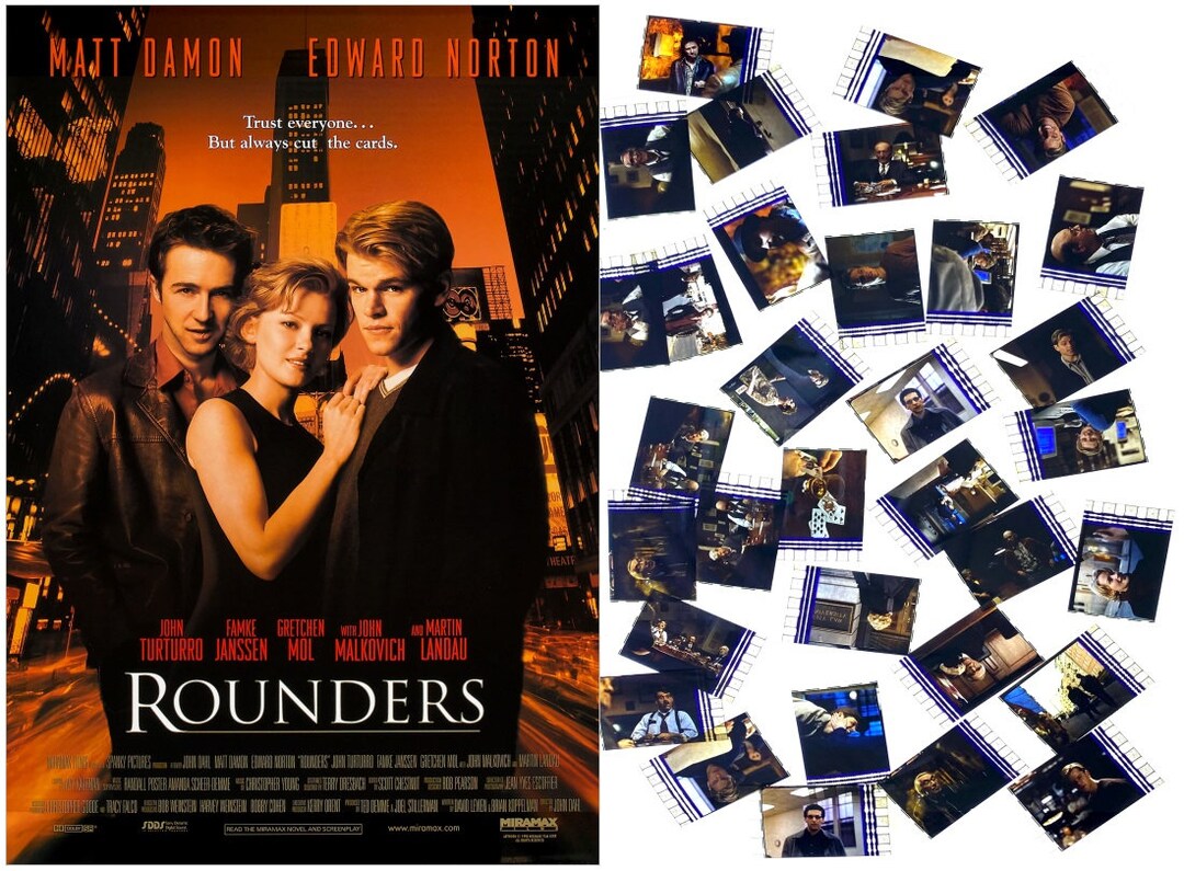 Larger Pack of 20x Genuine 35mm Clips - Rounders (1998) 35mm Film Cell ...