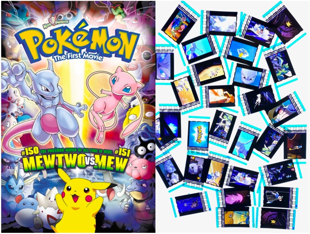 15x Genuine 35mm Clips - Pokemon the First Movie (1998) 35mm Film Cell ...
