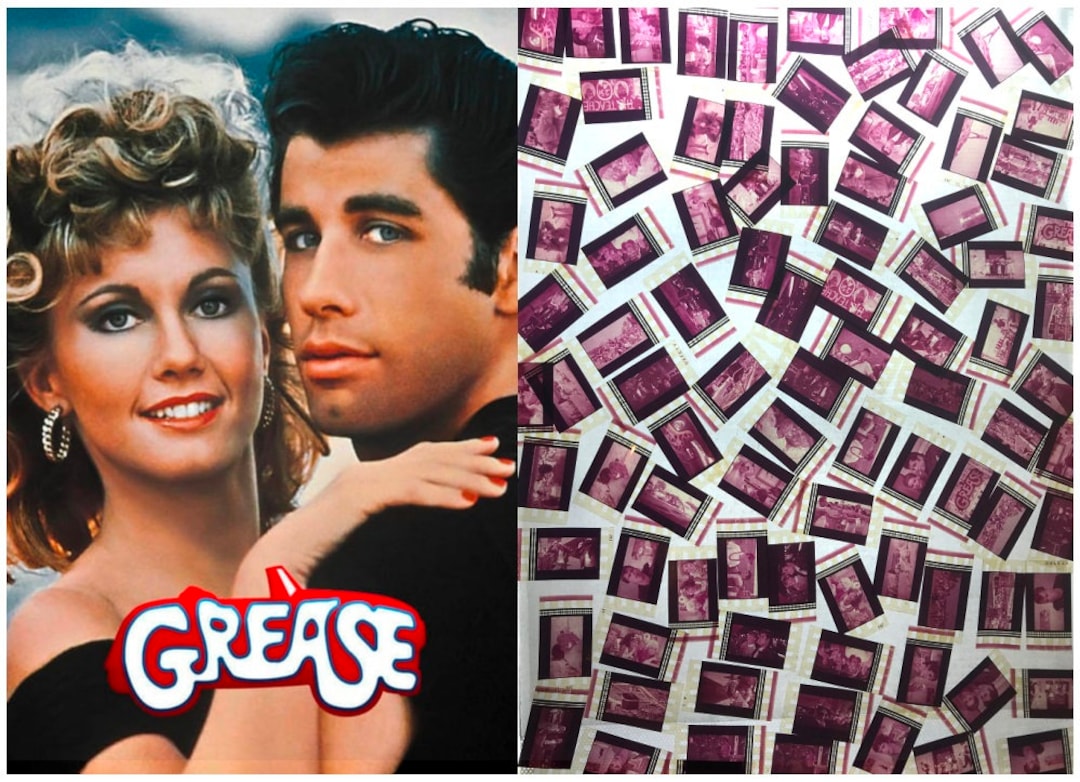 15x Genuine 35mm Clips Grease 1978 35mm Film Cell Movie Filmcell Pack ...