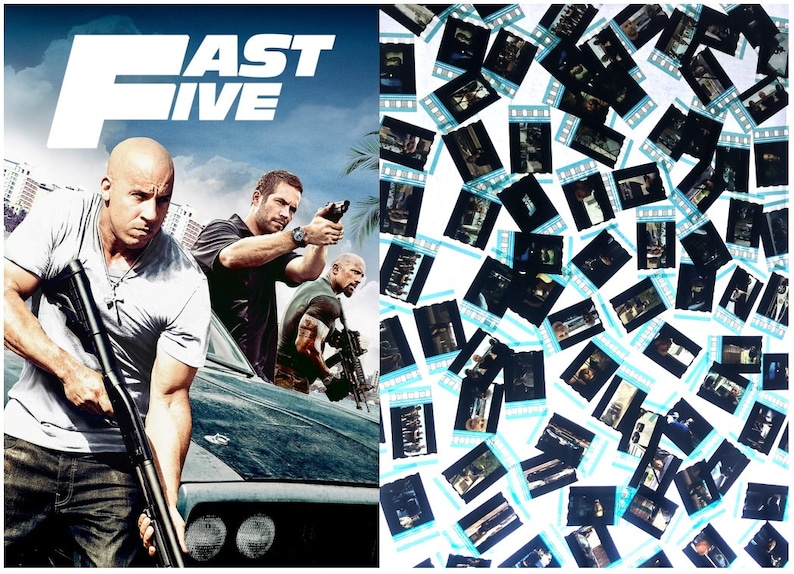 15x Genuine 35mm Clips the Fast and the Furious 5 Fast Five - Etsy