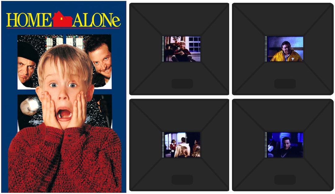 Set of 4 Genuine 35mm Mounted Slides Home Alone 1990 35mm Film Cell ...