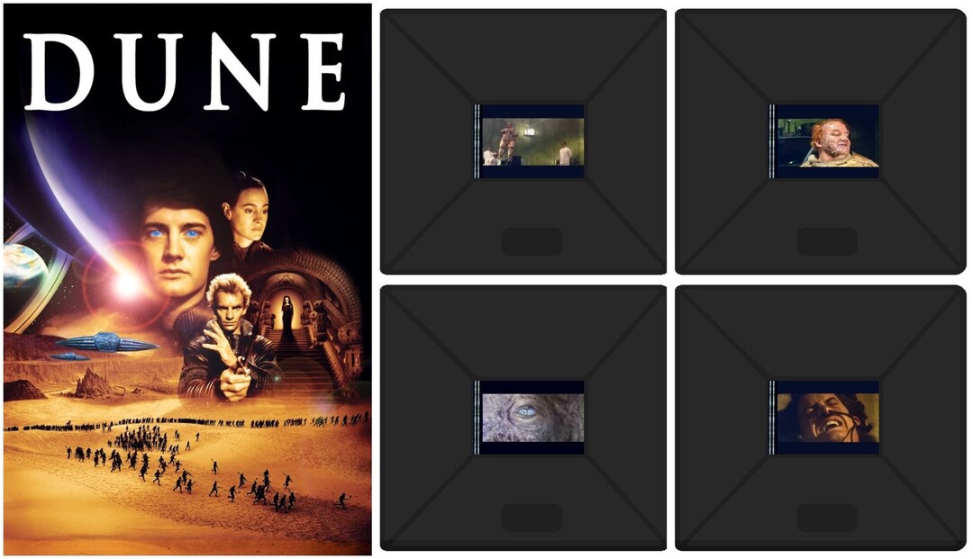 Set of 4 Genuine 35mm Mounted Slides Dune 1984 35mm Film Cell Movie ...