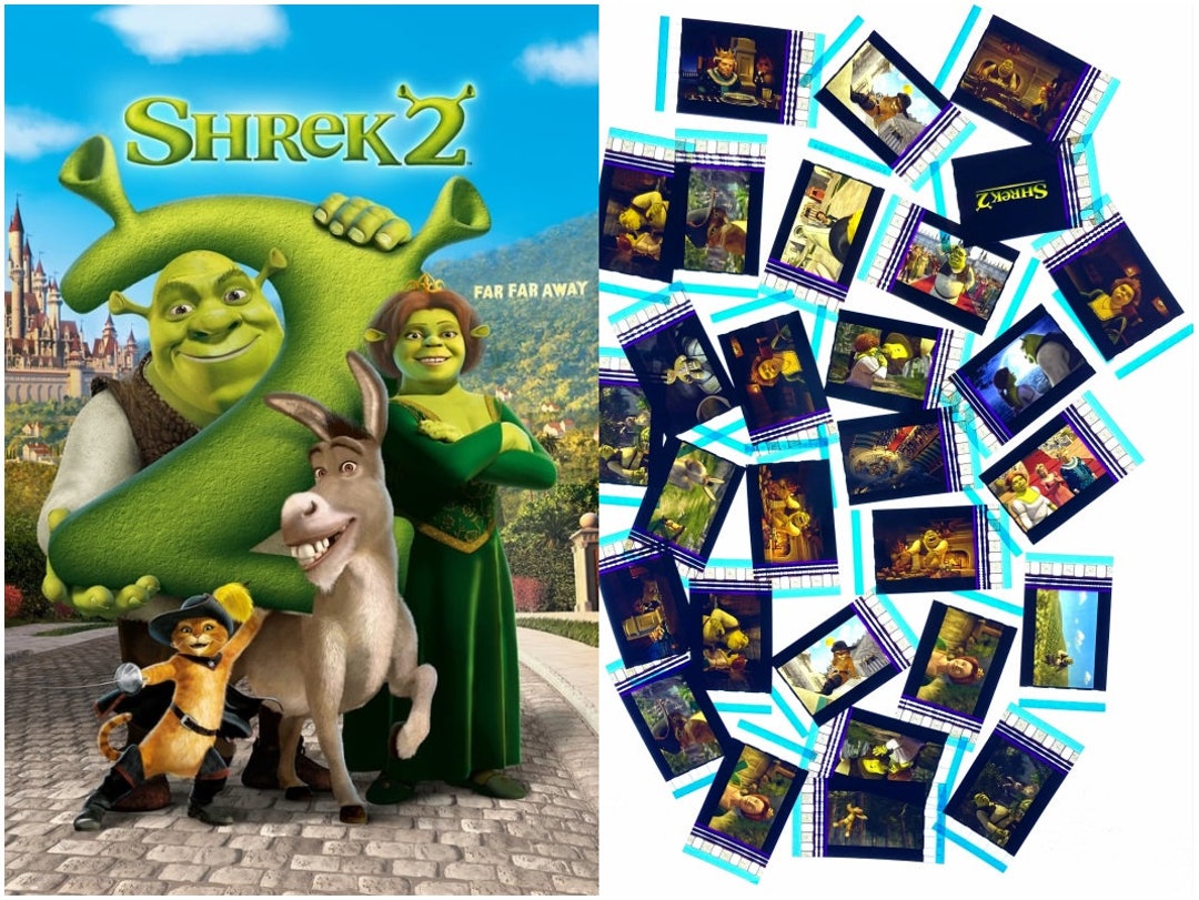 15x Genuine 35mm Clips Shrek 2 2004 35mm Film Cell Movie Filmcell Pack ...