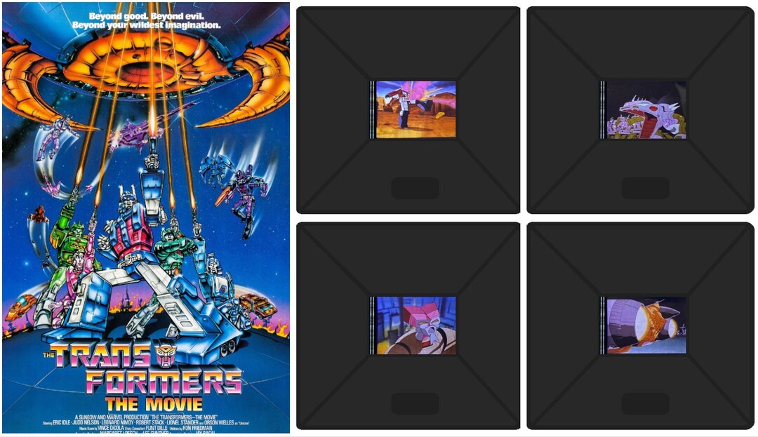 Set of 4 Genuine 35mm Mounted Slides Transformers the Movie 1986 35mm ...