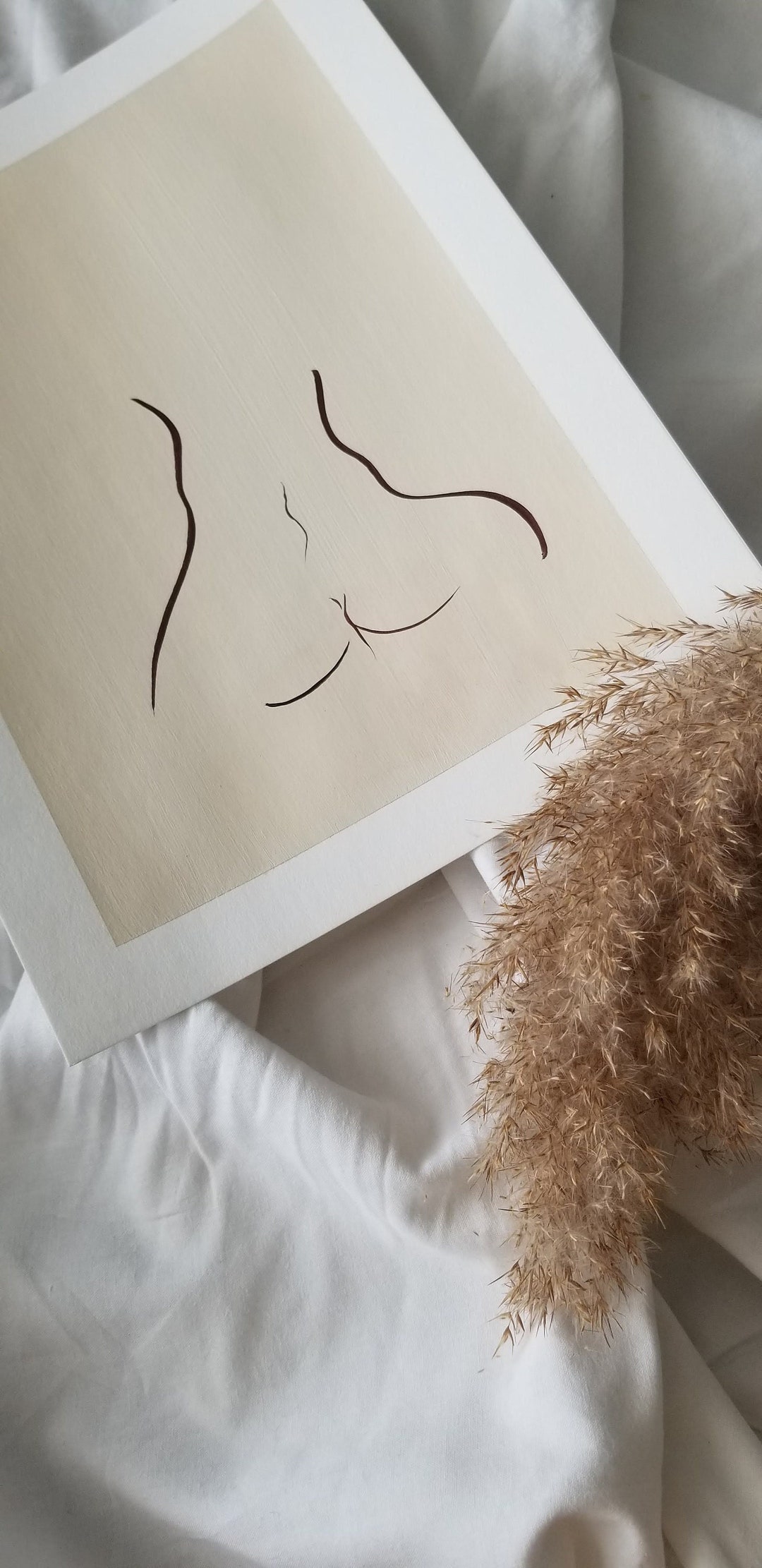 CURVY FEMALE Figure Painting Minimalist Art Watercolor - Etsy