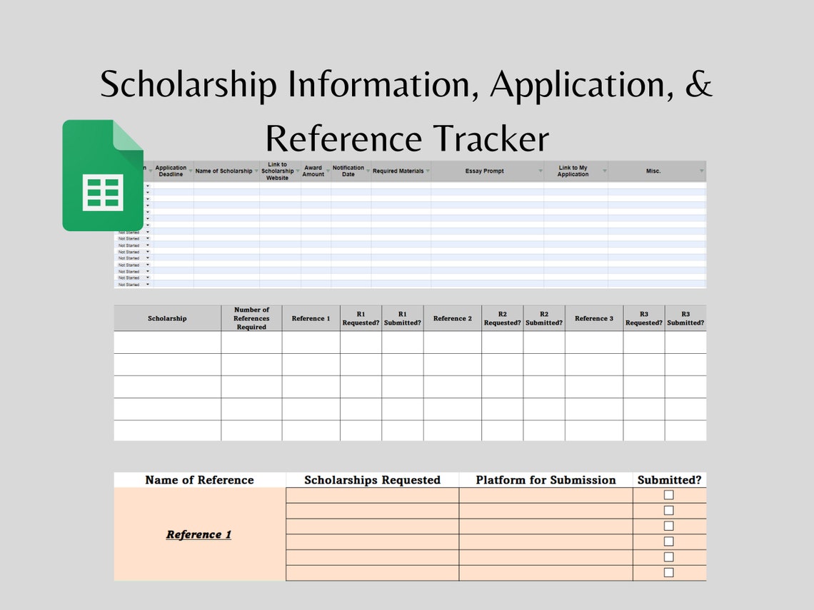 Scholarship Information, Application, & Reference Tracker | Google ...