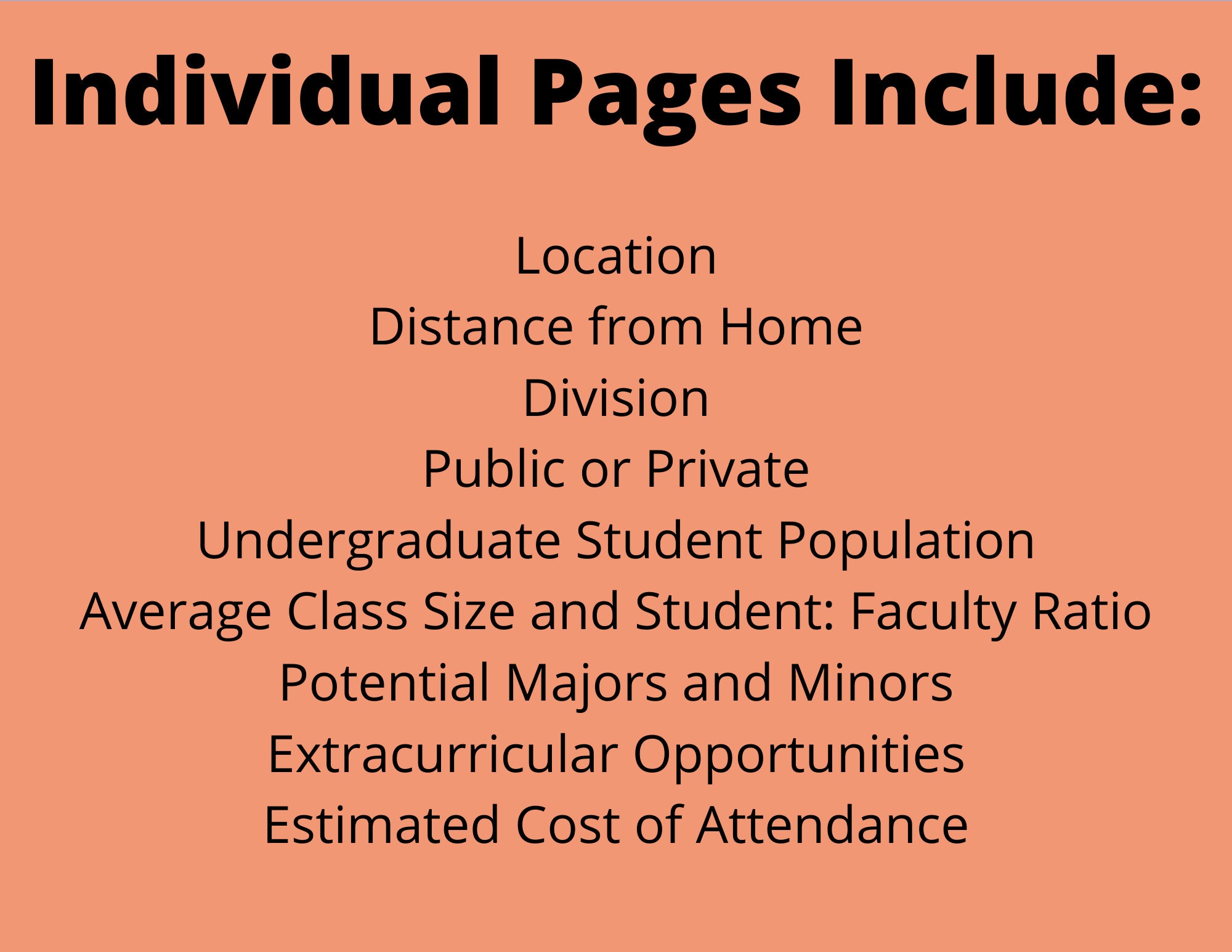 College Planning: College Comparison Spreadsheet - Etsy