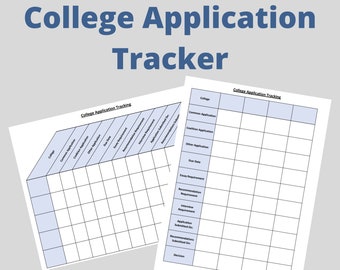 College Application Tracker Spreadsheet, Google Sheets College ...