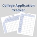 College Application Tracker - Etsy