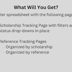 Scholarship Tracker | Scholarship Application Tracker | Scholarship ...