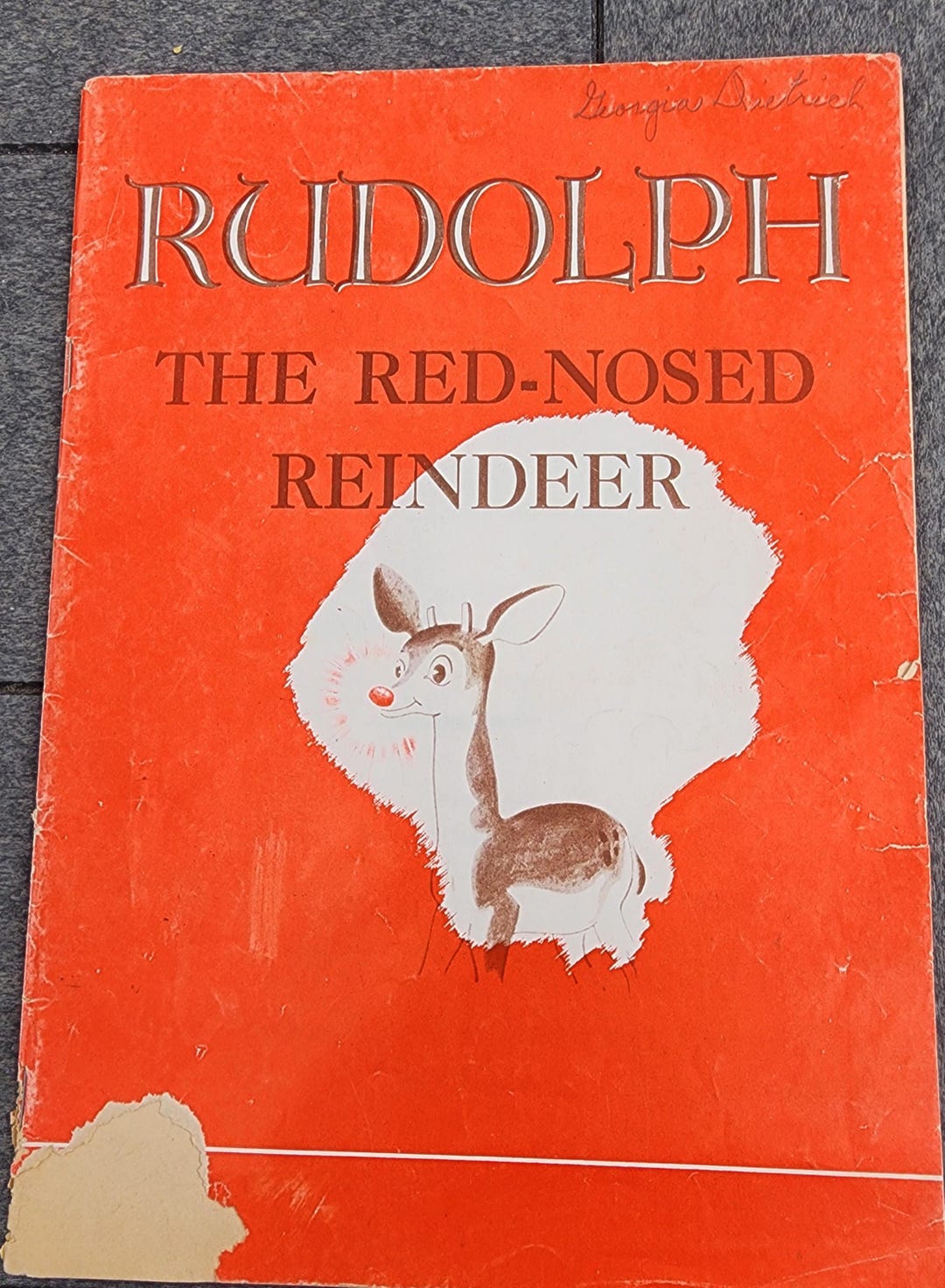 Rudolph the Red Nosed Reindeer Book - Etsy