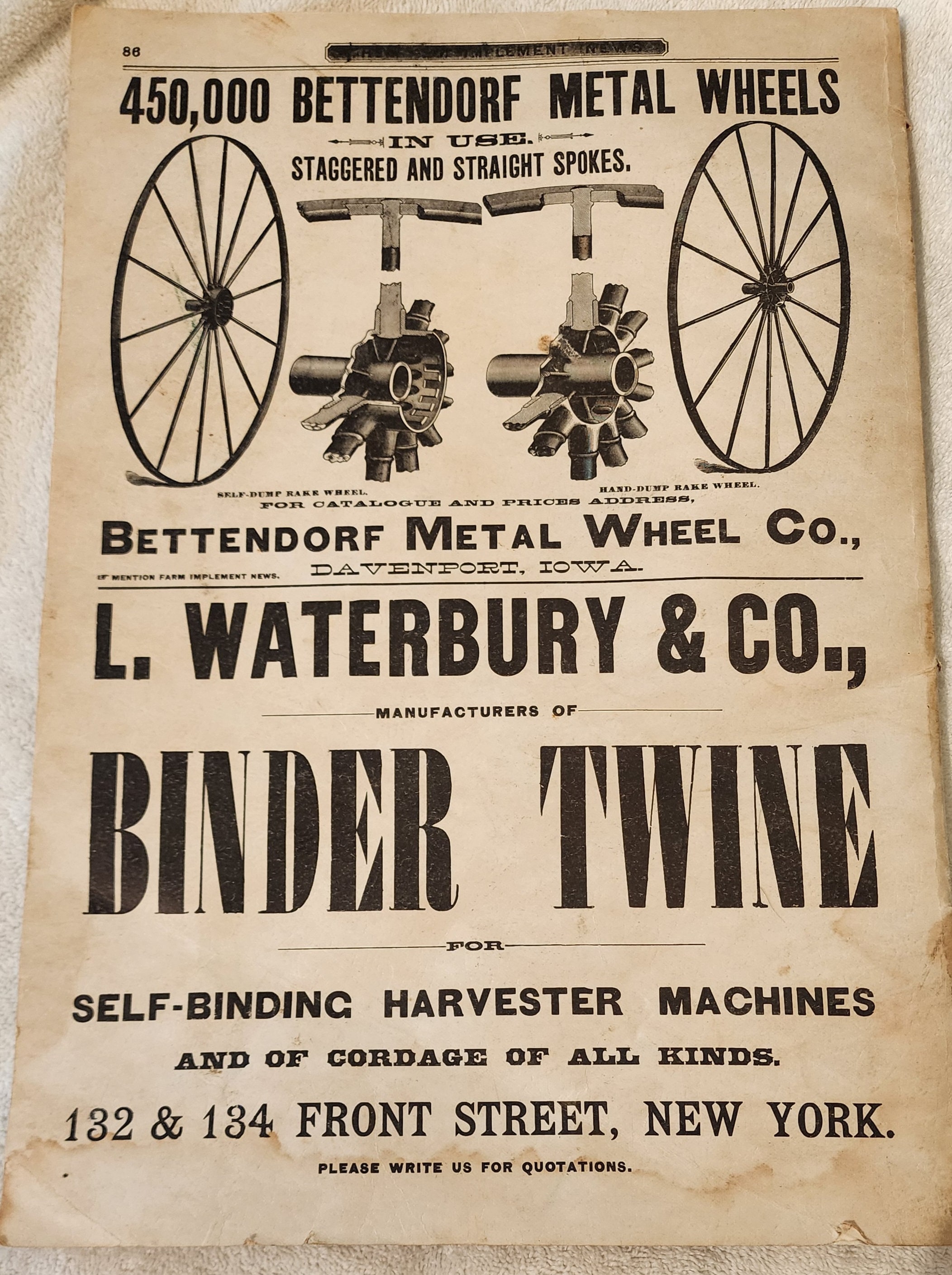 Reproduced 1890s Farm Implement Catalog - Etsy