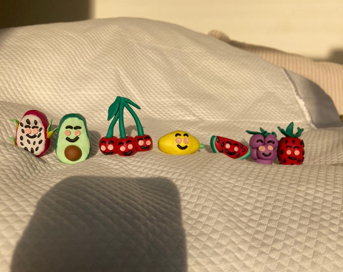 Handmade Polymer Clay Fruit Desk Friend/clay Desk Buddy/clay Desk Pet ...