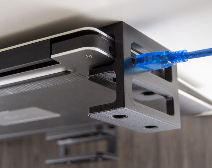 Under Desk Double Decker Laptop Holder Mount | Fits Double the Laptops ...