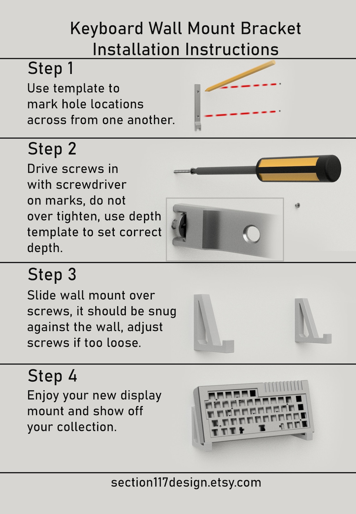 Wall Mounted Mechanical Keyboard Display Stand - Etsy UK