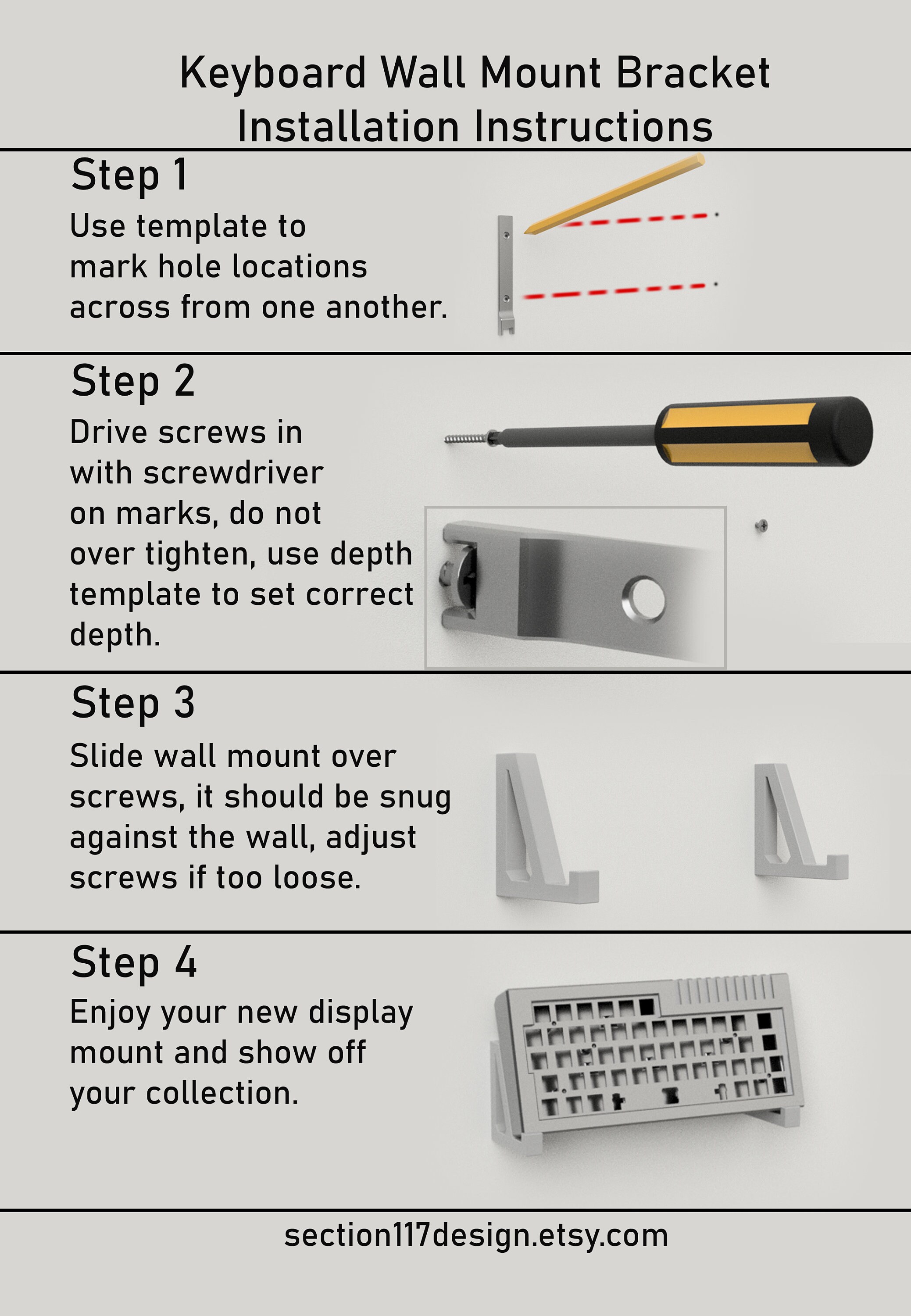 Wall Mounted Mechanical Keyboard Display Stand - Etsy