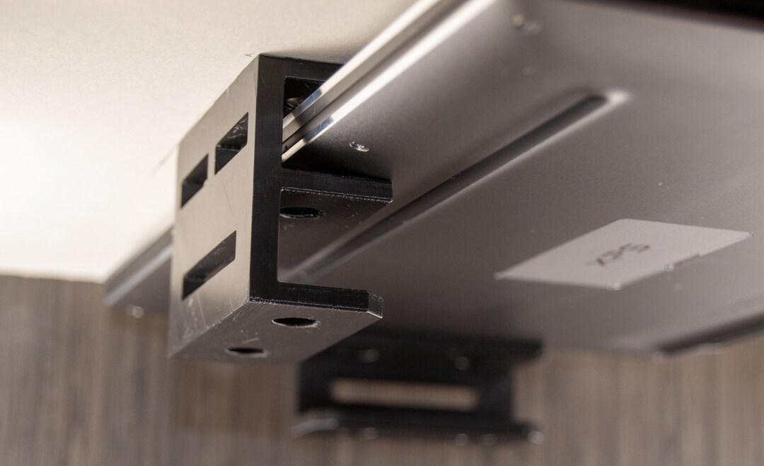 Under Desk Double Decker Laptop Holder Mount Fits Double the - Etsy